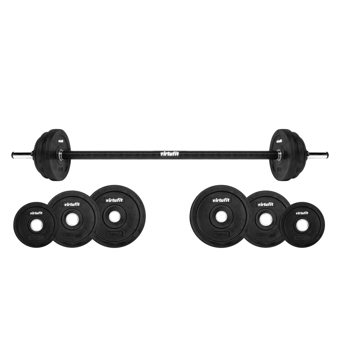 VirtuFit Aerobic Pump Set Rubber | 20kg Body Pump Set | Studio Weights ...